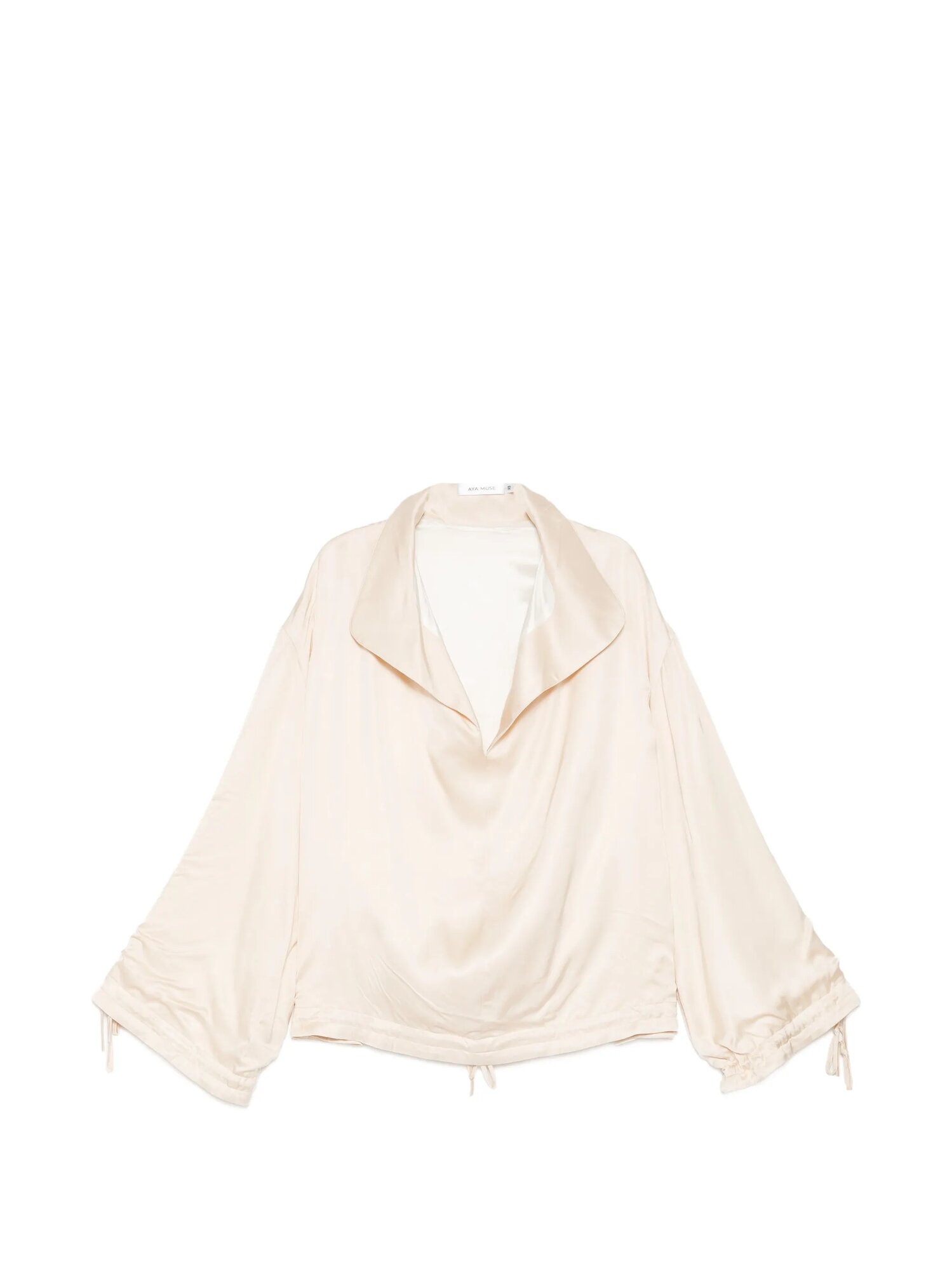 Топ Satin-finish V-neck top