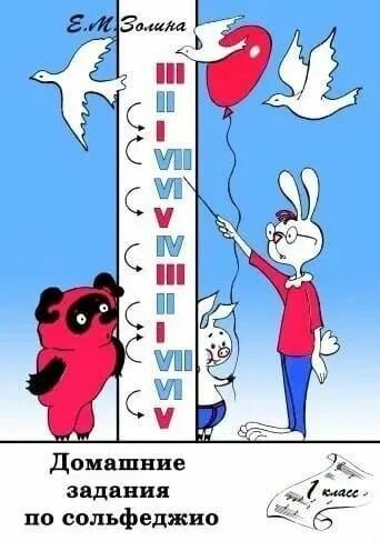 Домашние задания по сольфеджио 1 класс. Золина Е. М