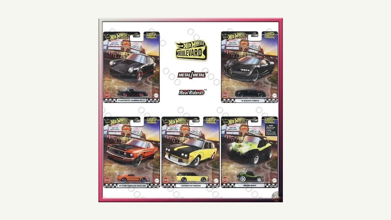 Hot Wheels Premium Boulevard GJT68-121-125-5PCS Коллекционные машинки 1/64 — фото 1