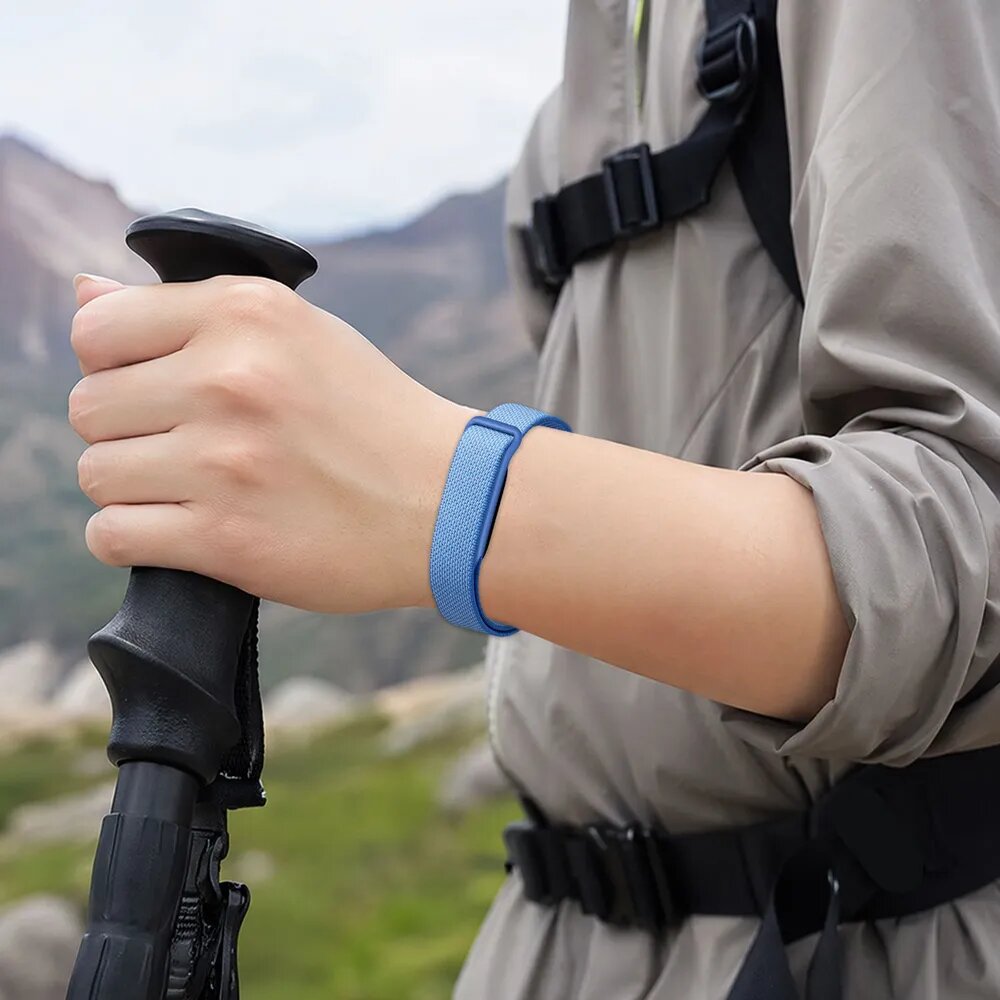 Спортивный датчик Google Fitbit Air (модель 2026 года), ремешок из нейлона, синий, 2 шт. — фото 1