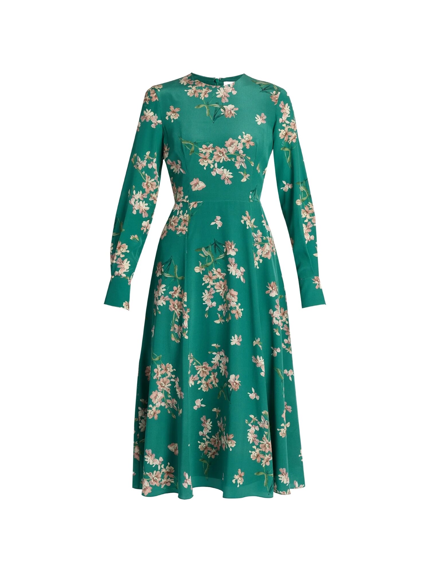 Платье Erdem Floral-print silk dress