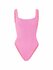 Купальник HUNZA G Crinkle-effect square-neck swimsuit, размер OneSize, coral pin...