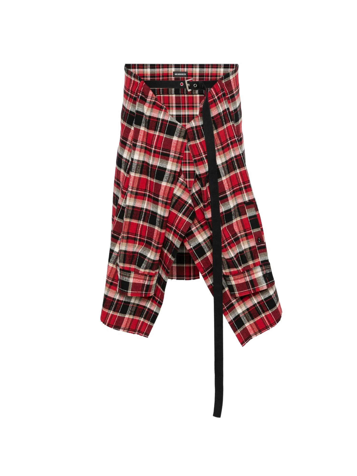 Юбка Plaid-panel belted skirt