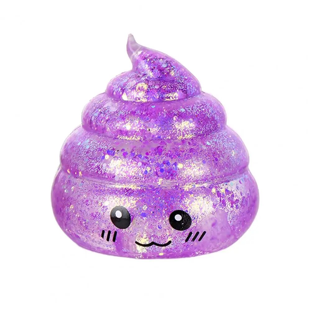 Мягкая игрушка-какашка Фиолетовый, Purple