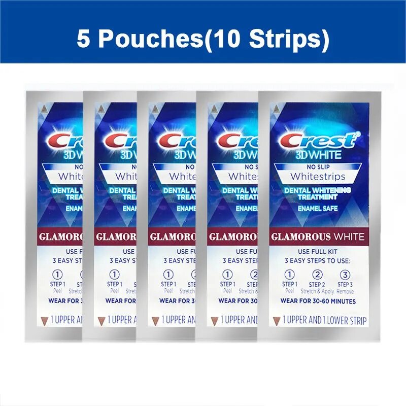 Полоски для отбеливания зубов Crest 3D Whitestrips Glamorous White
