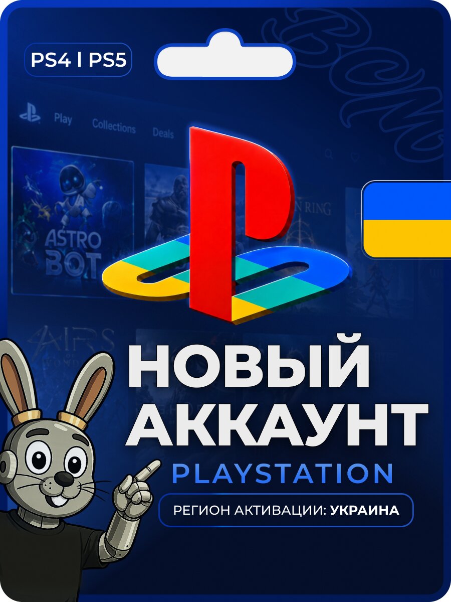 Новая учётная запись Sony PlayStation Network (PSN) | Личный аккаунт для PS4 и PS5, Регион: Украина (UA)