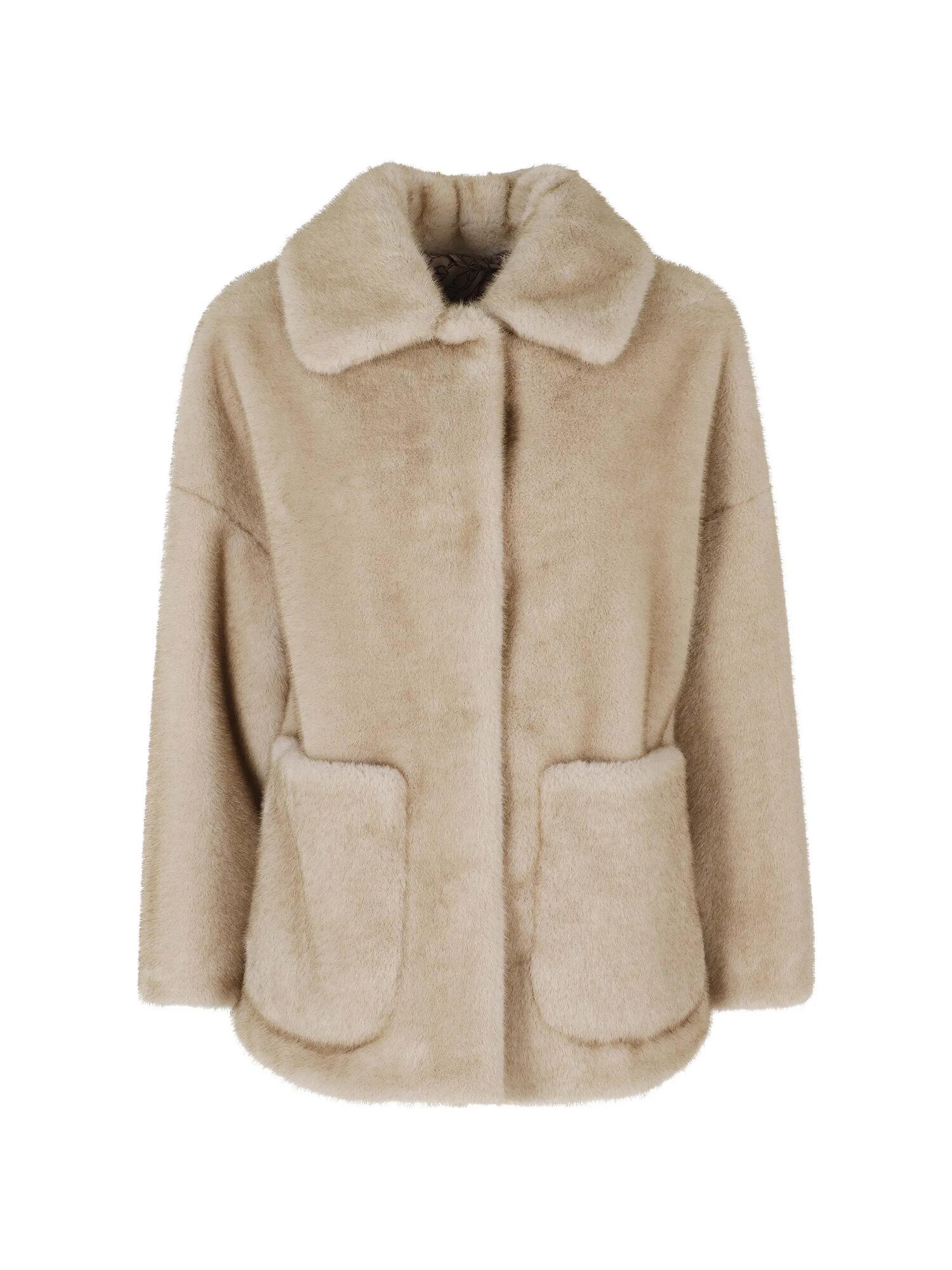 Куртка Faux-fur patch-pocket jacket