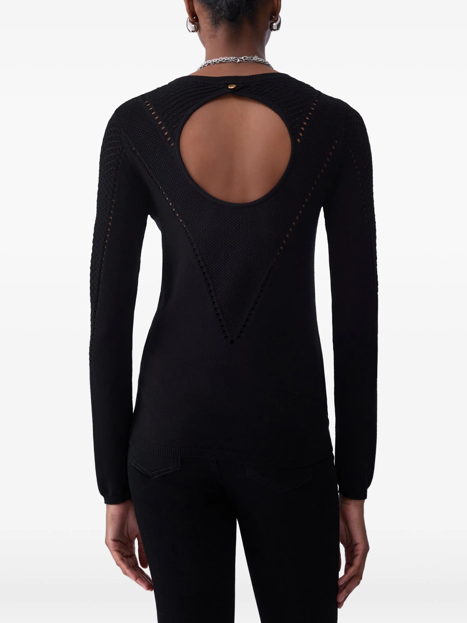 Топ LIU JO Knit top with cut-out, размер 32 — фото 1
