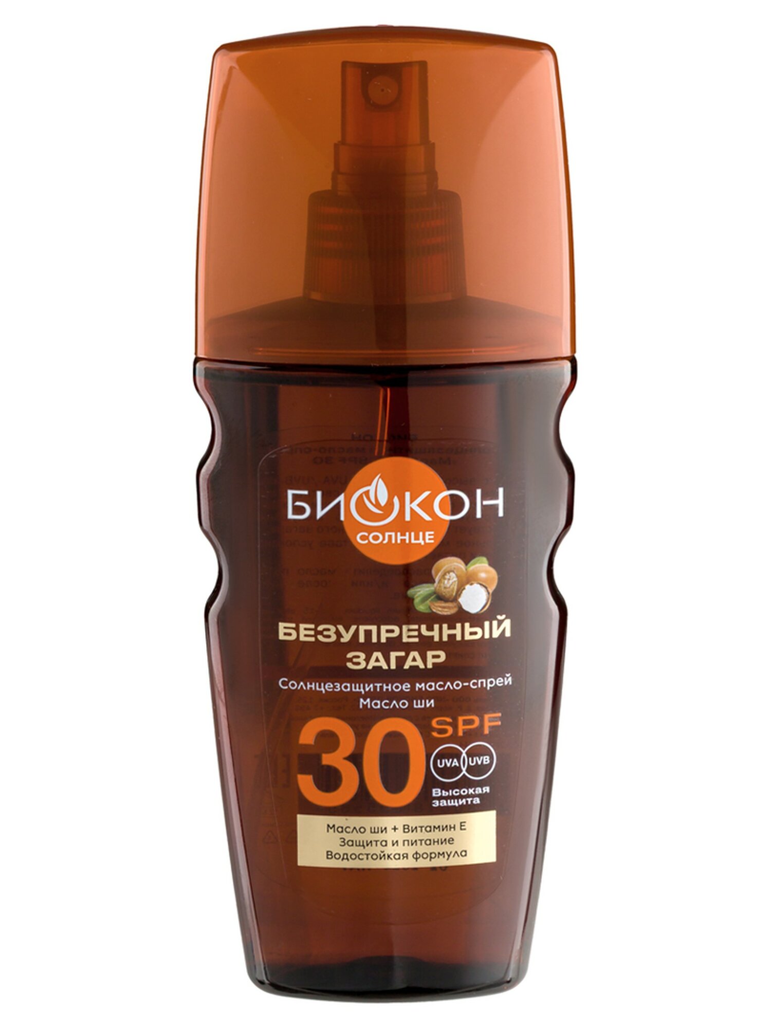 Биокон масло-спрей солнцезащитное масло ШИ SPF30 160МЛ — Масло-спрей солнцезащитное, флакон, 160 мл