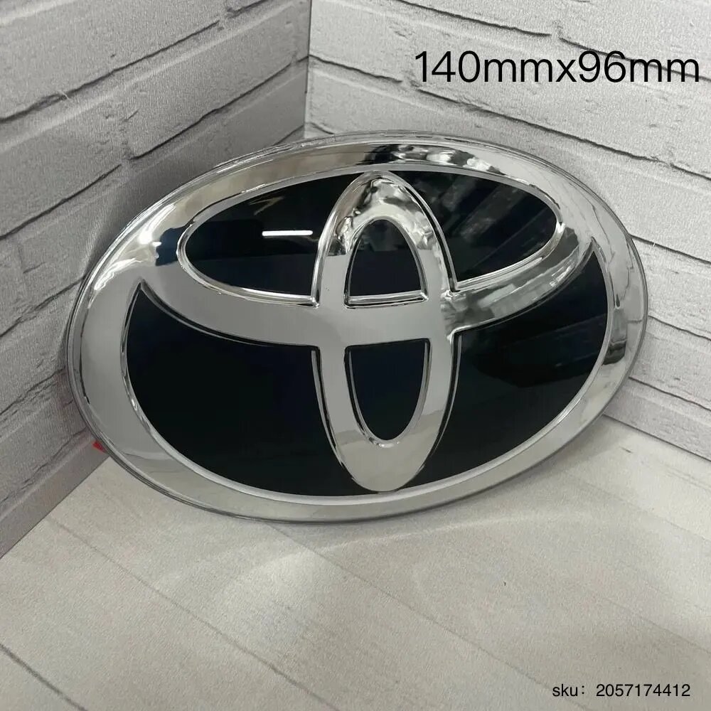 Эмблема на решетку радиатора для Toyota Тойота 140х96 стекло