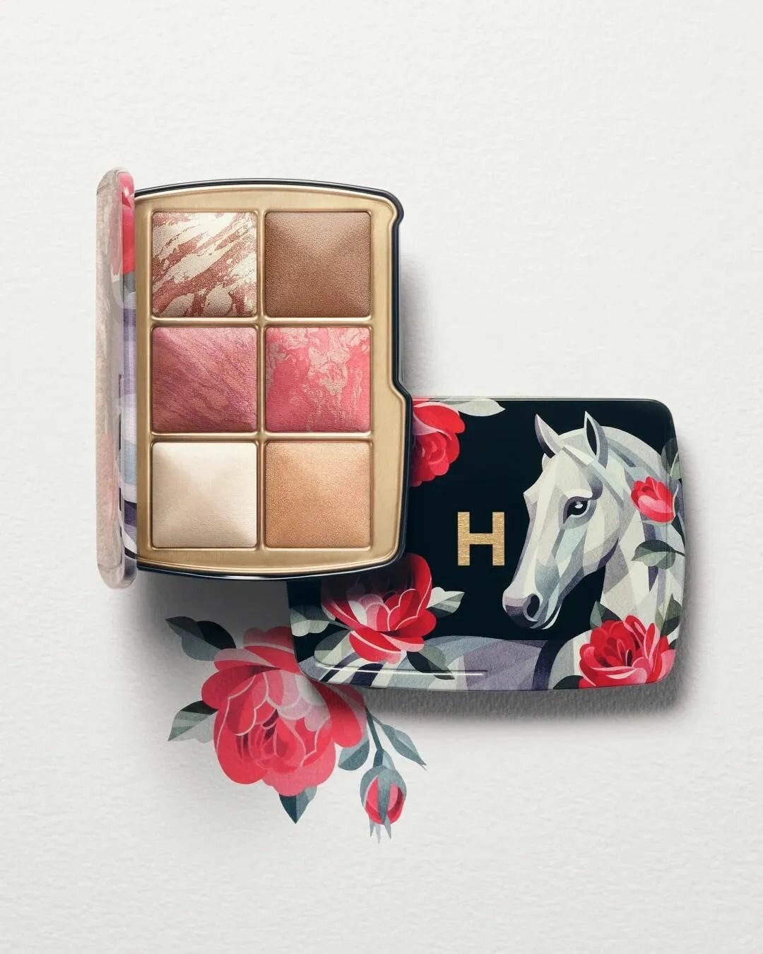 Hourglass праздничная палетка для глаз лось/fox/лебедь/лошадь#Horse палетка теней праздничный макияж с животными