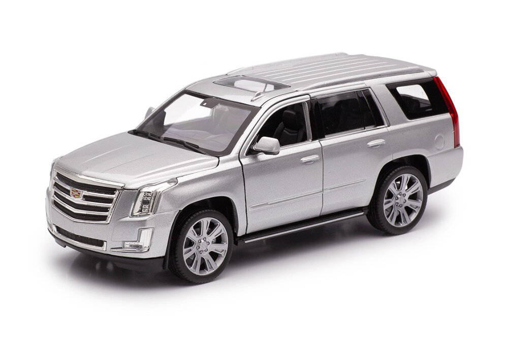 Модель коллекционная WELLY Cadillac escalade 2017 / кадиллак эскалейд серебристый (1:27)