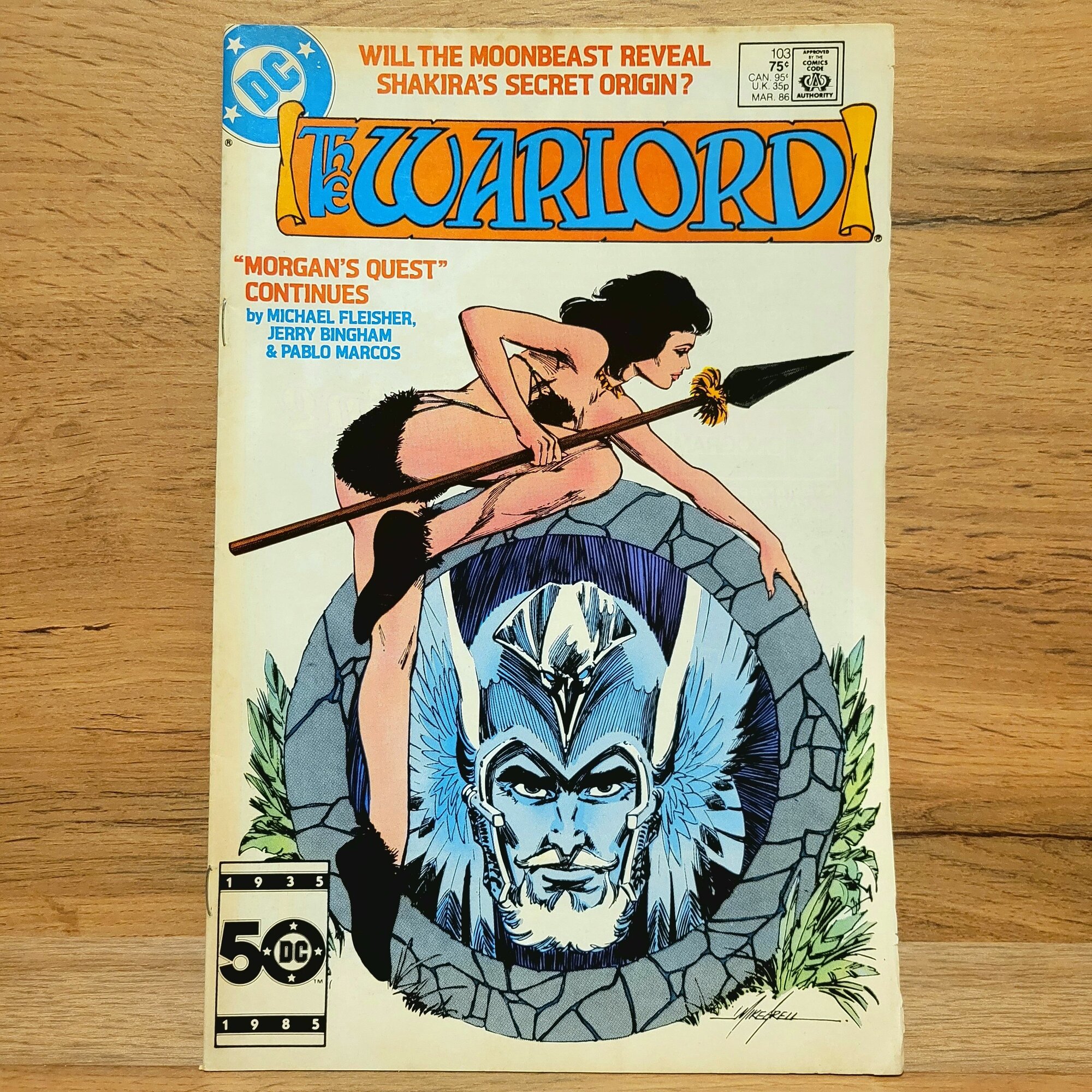 Ретро Комикс Warlord #103. 1985 Год.