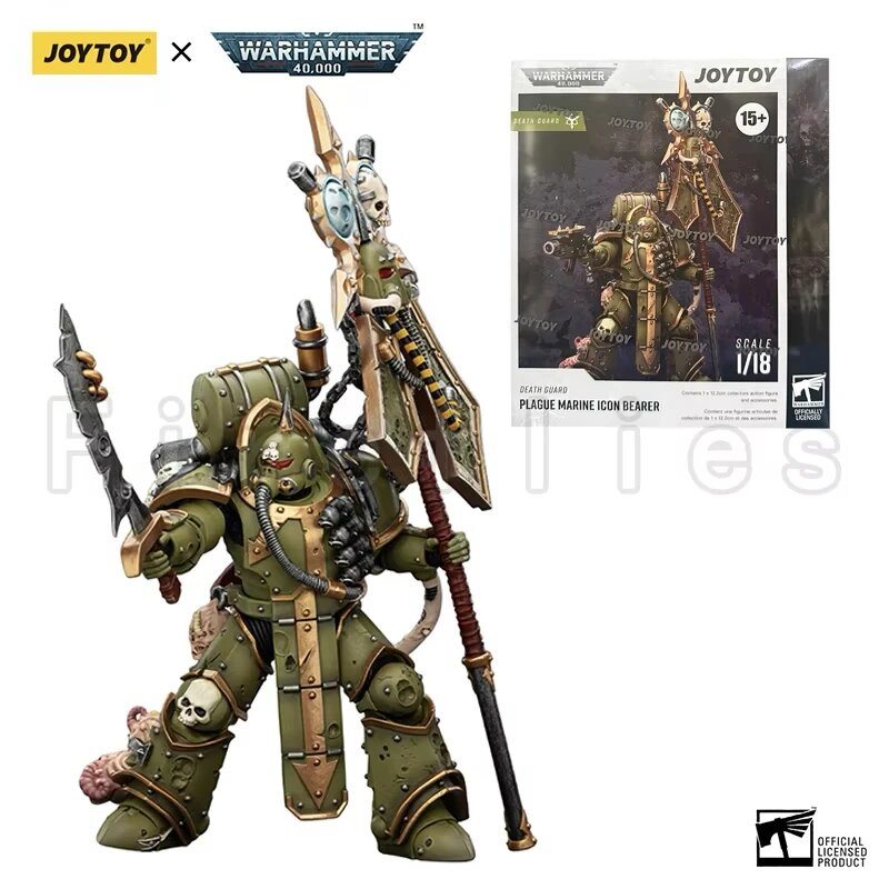 JOYTOY 1/18 Фигурка 40K Death Guard Foul Blightspawn Lord Virulence Terminator DG Icon bearer