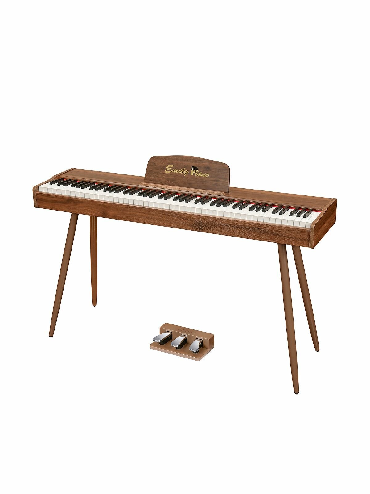 Цифровое фортепиано 88 клавиш EMILY PIANO D-47 Walnut цвет - грецкий орех