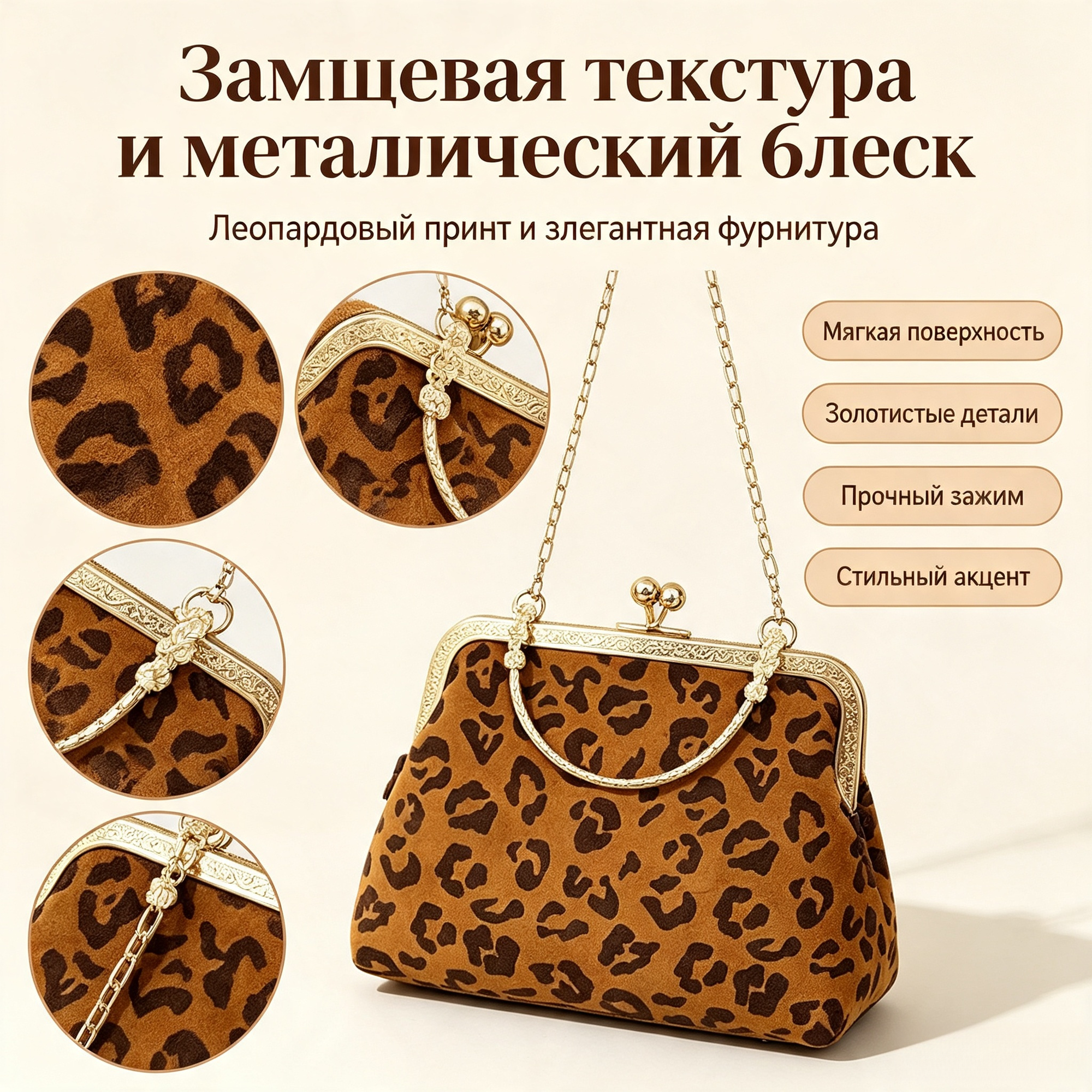 Сумка , коричневый — фото 1