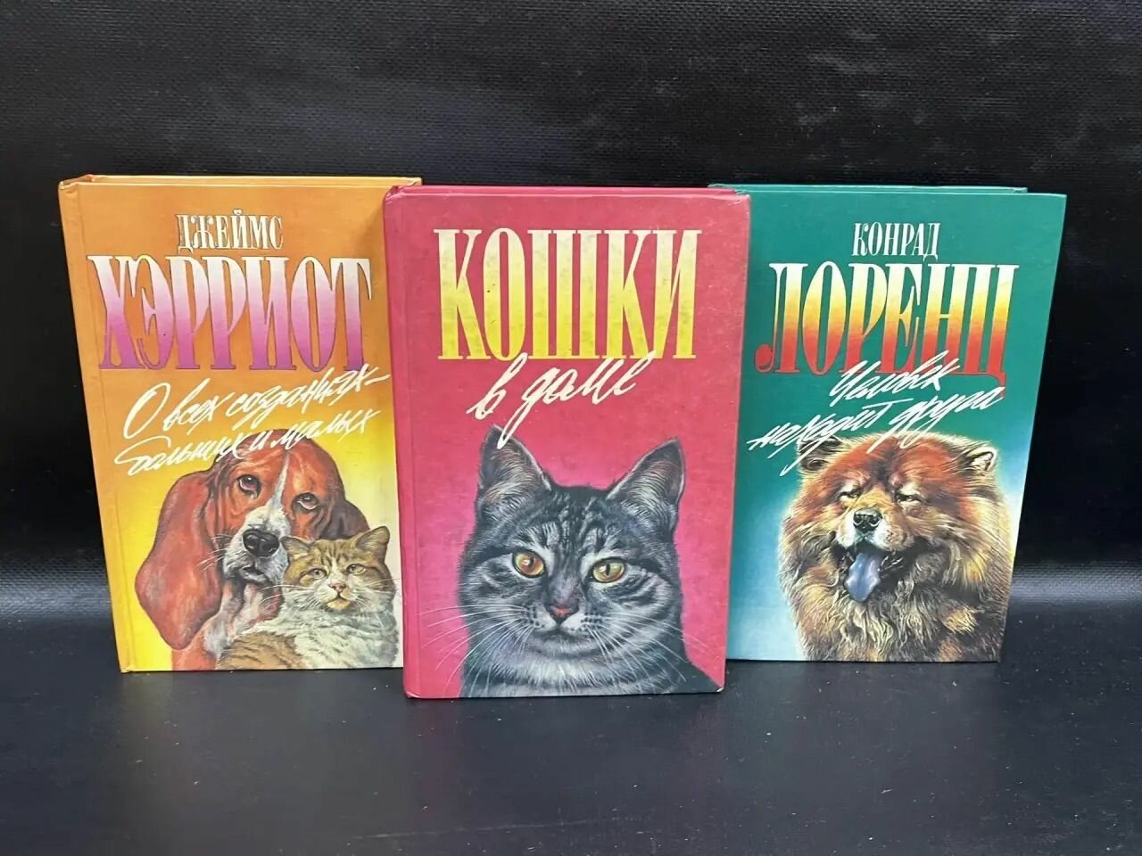 О всех созданиях больших и малых. Кошки в доме. Человек находит друга.(Зеленая серия. О животных) Комплект из 3-х книг