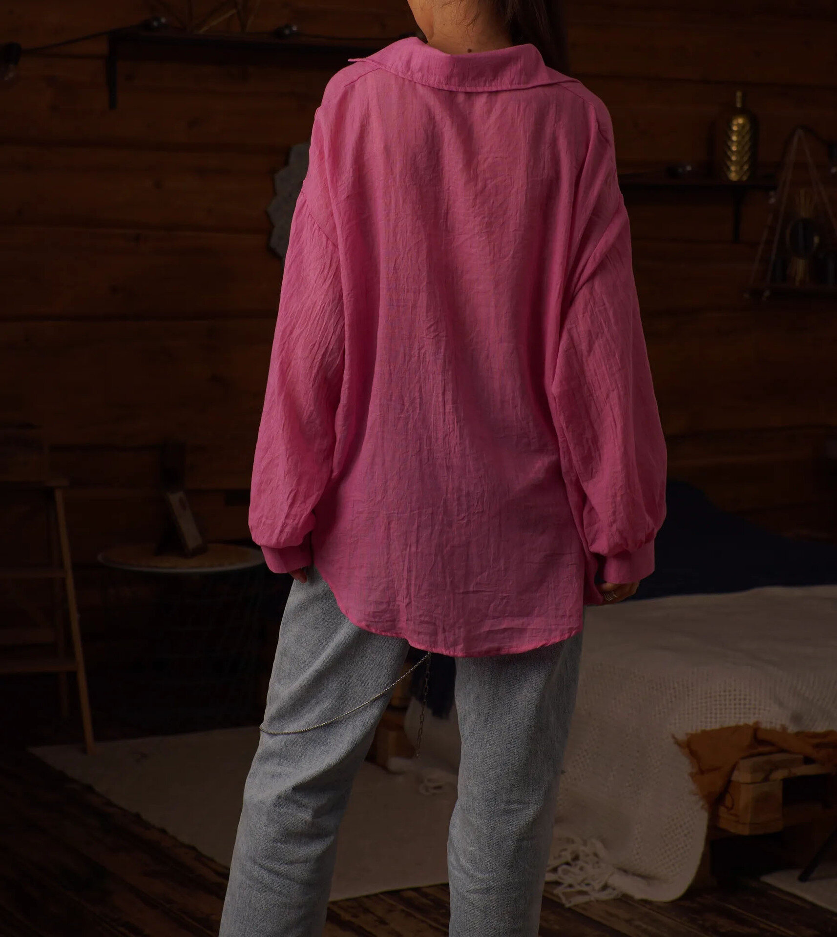 Рубашка , размер 46, pink — фото 1