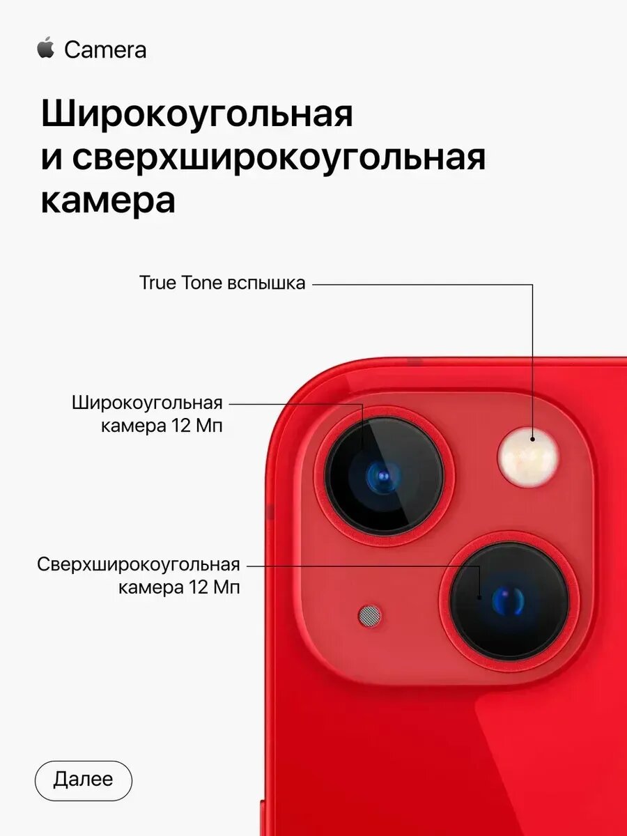 Смартфон Apple iPhone 13 mini 256ГБ red 2 Nano-SIM, б/у, хорошее состояние, почти без следов использования — фото 1