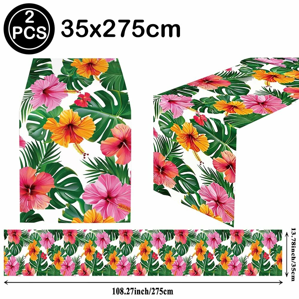 Гавайские сувениры PartiesTour 2pcs Table runner
