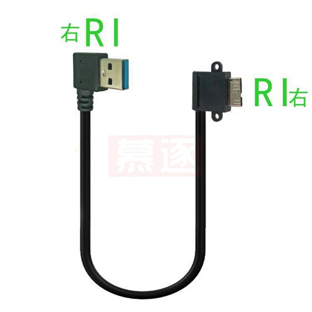 Кабель USB 3.0 под углом 90 градусов вверх вниз левый и правый USB типа A штекер для Micro B RI-RI