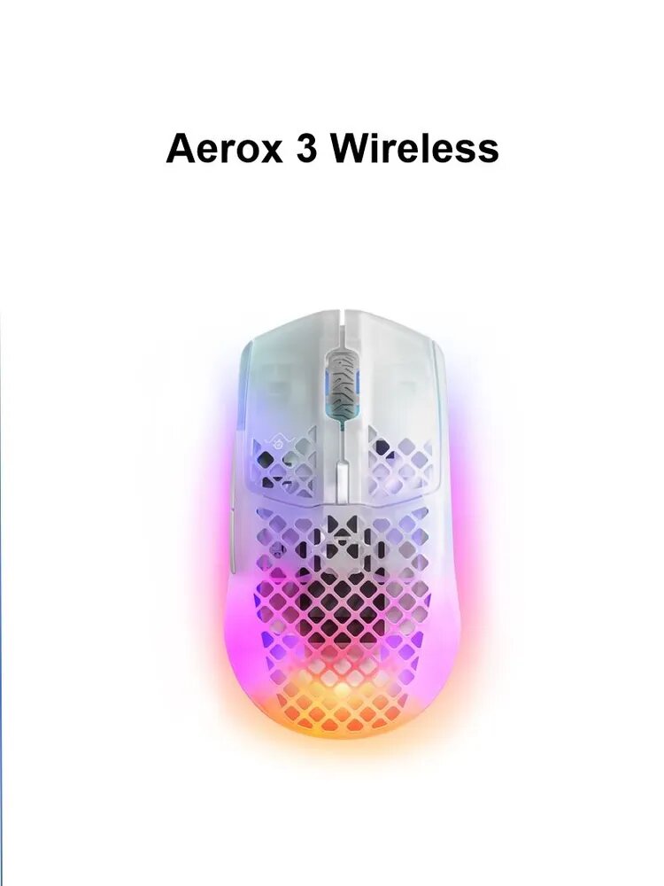 SteelSeries Игровая мышь беспроводная Aerox 3 Wireless , белый