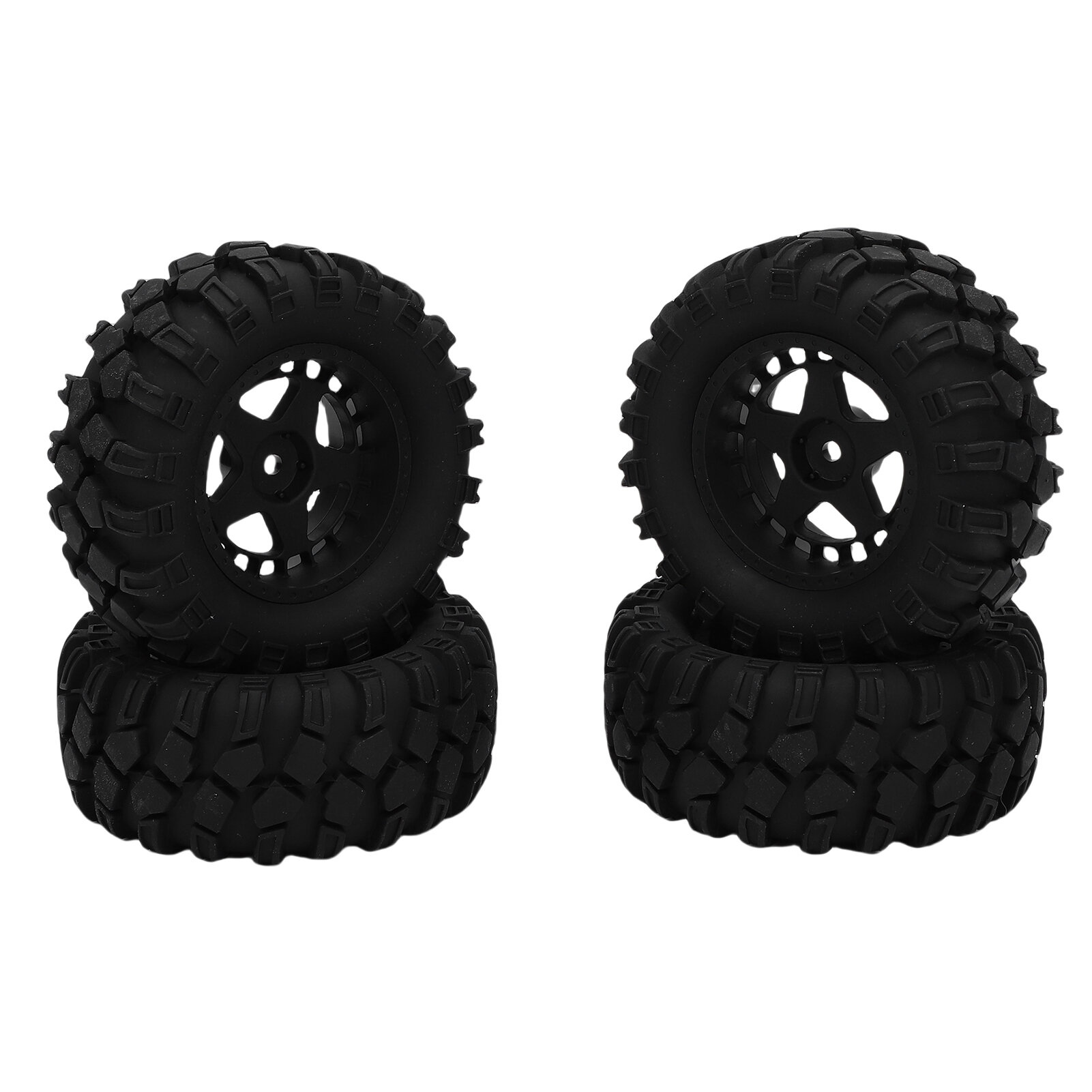 4 шт. RC автомобильная шина, подходящая для HSP 94186 16208 16209 16210 1/14 1/16 грузовиков 80 мм резиновое пластиковое RC гусеничное колесо