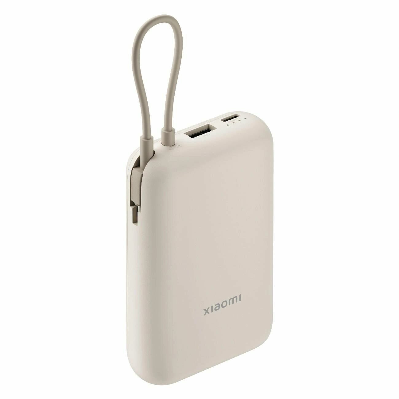 Портативный аккумулятор Xiaomi Power Bank 10000mAh (Integrated Cable) Tan GL