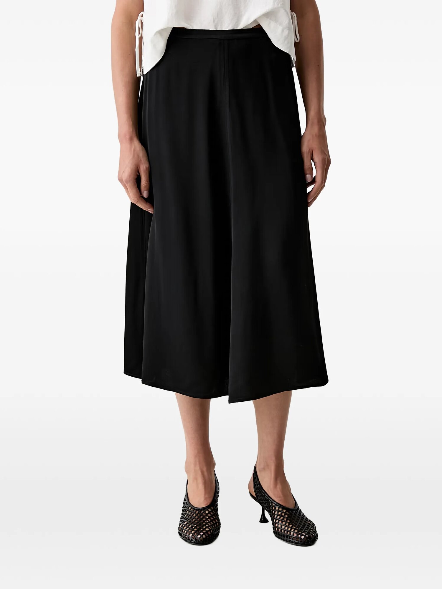 Юбка High-waisted A-line midi skirt
