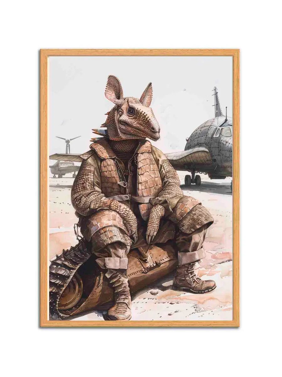 Броненосец-животное-солдат 1, Плакат 30x42см