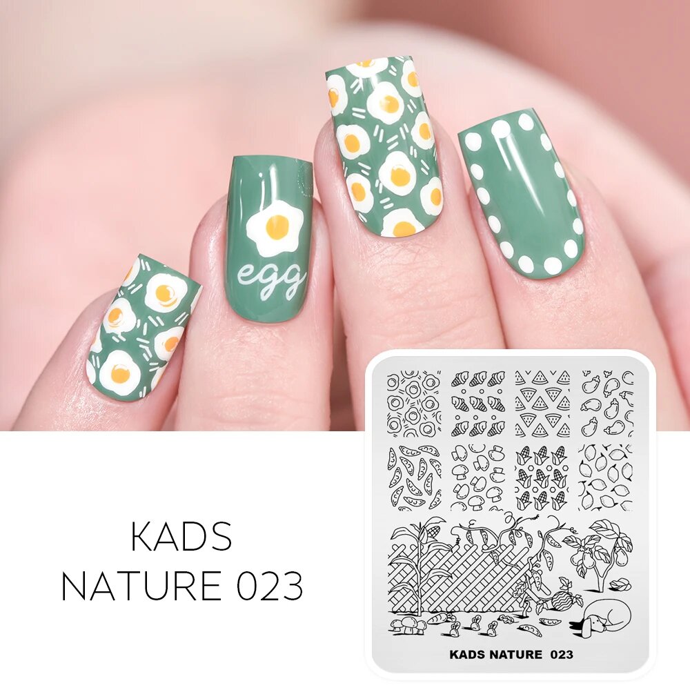 KADS Nature 023 Пластина для штамповки ногтей, NA023