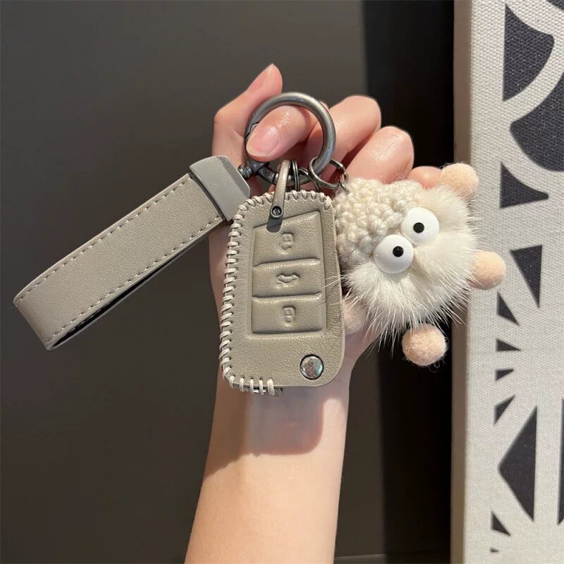 Чехол Key B ｉｎｓｅｒｔ Key с серым слоном и простым шнуром с узором «Взрывная голова»
