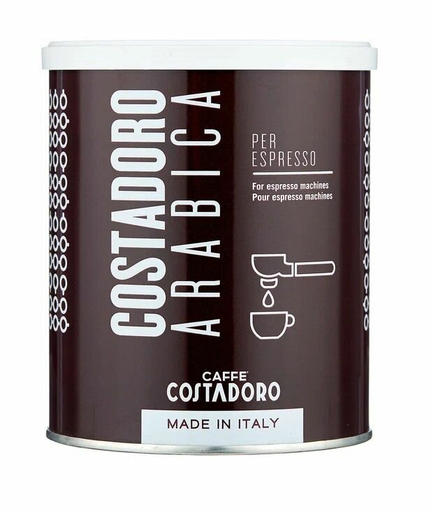Costadoro Кофе молотый ARABICA ESPRESSO, жестяная банка, 250 гр.