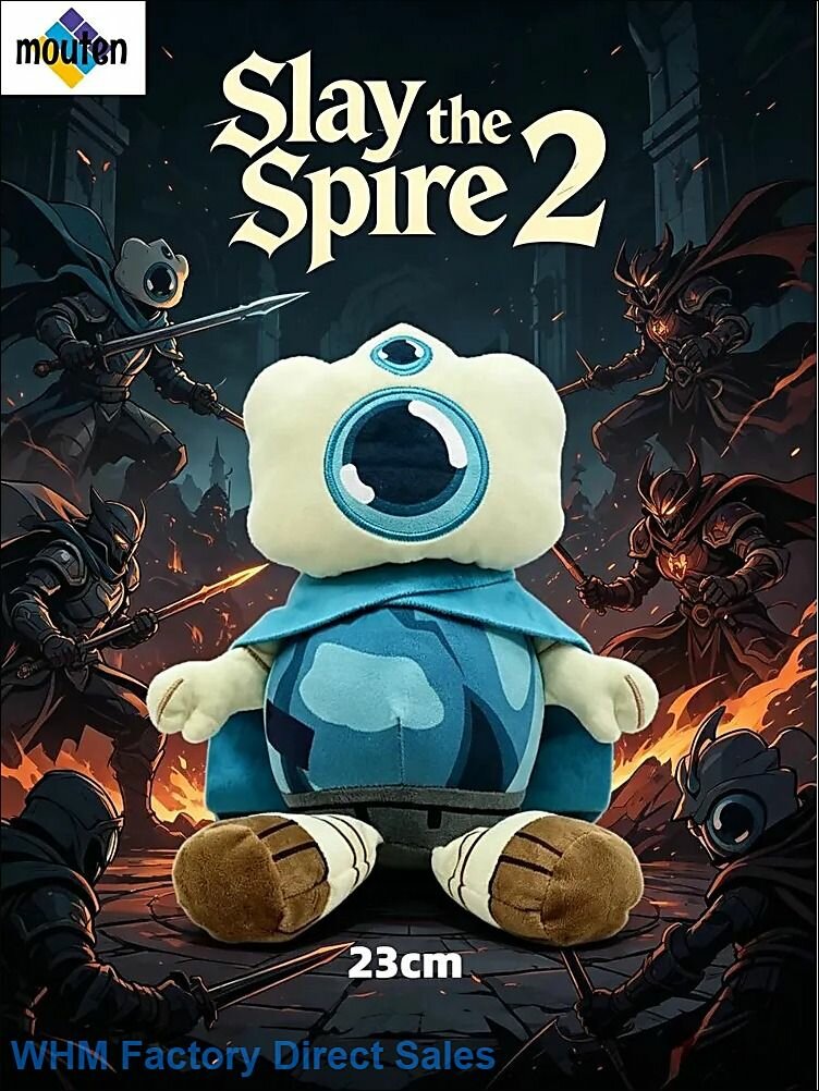 Забавная мягкая игрушка по мотивам игры Slay the Spire 2 персонаж The Defect 23 см из флиса сделано в Италии