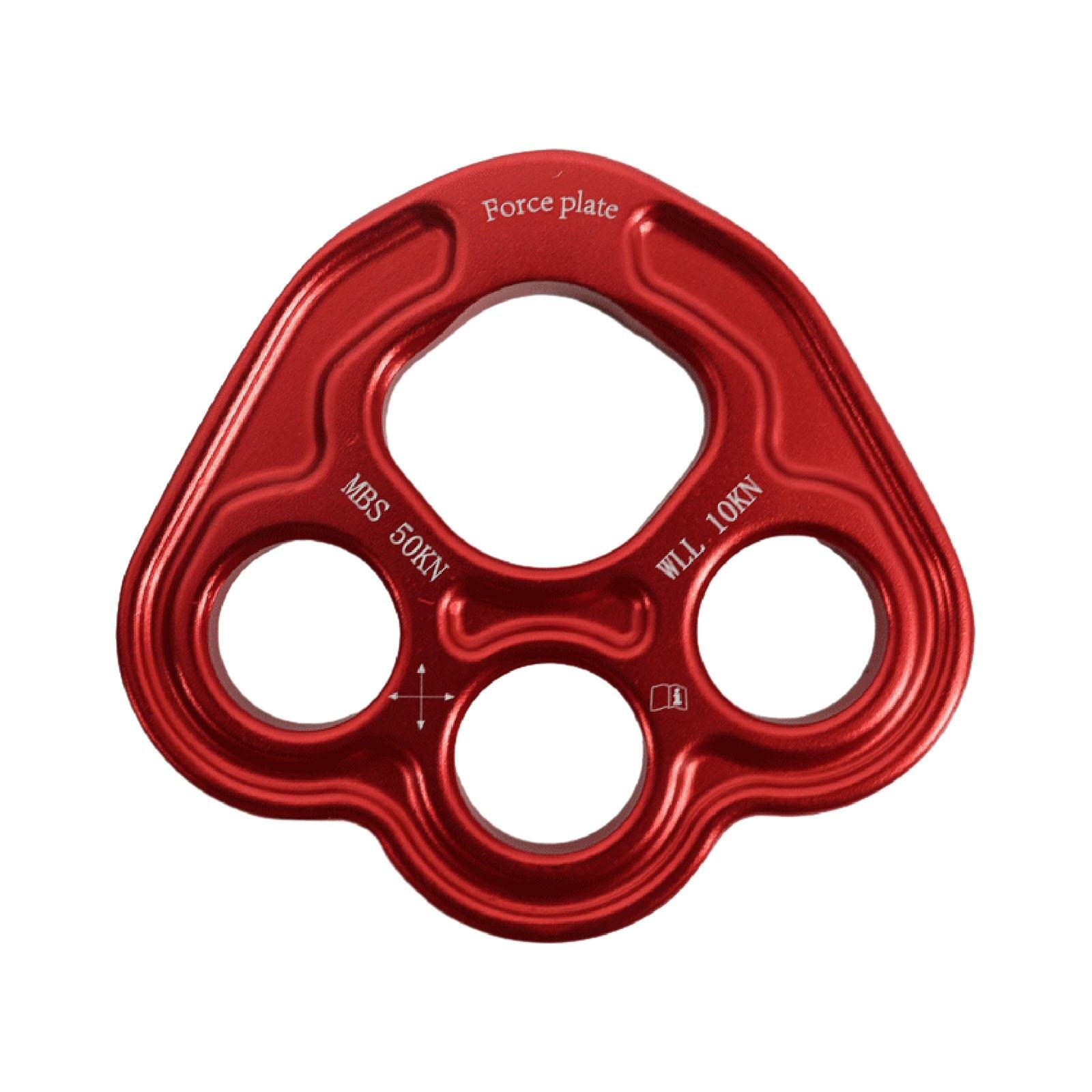 Многоцелевая такелажная платформа Paw Rigging Plate, легкое альпинистское снаряжение, красный цвет.