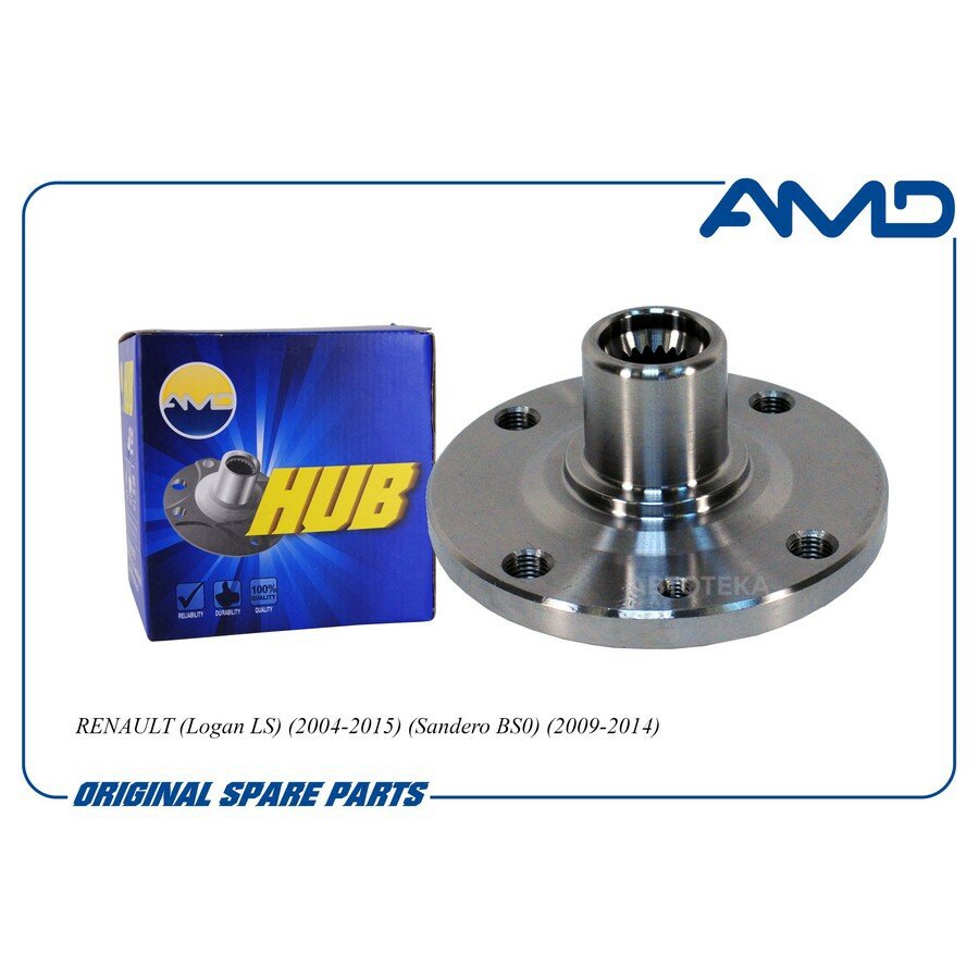 Ступица передняя RENAULT (Logan LS) (2004-2015) (Sandero BS0) (2009-2014) AMD AMDHUB144