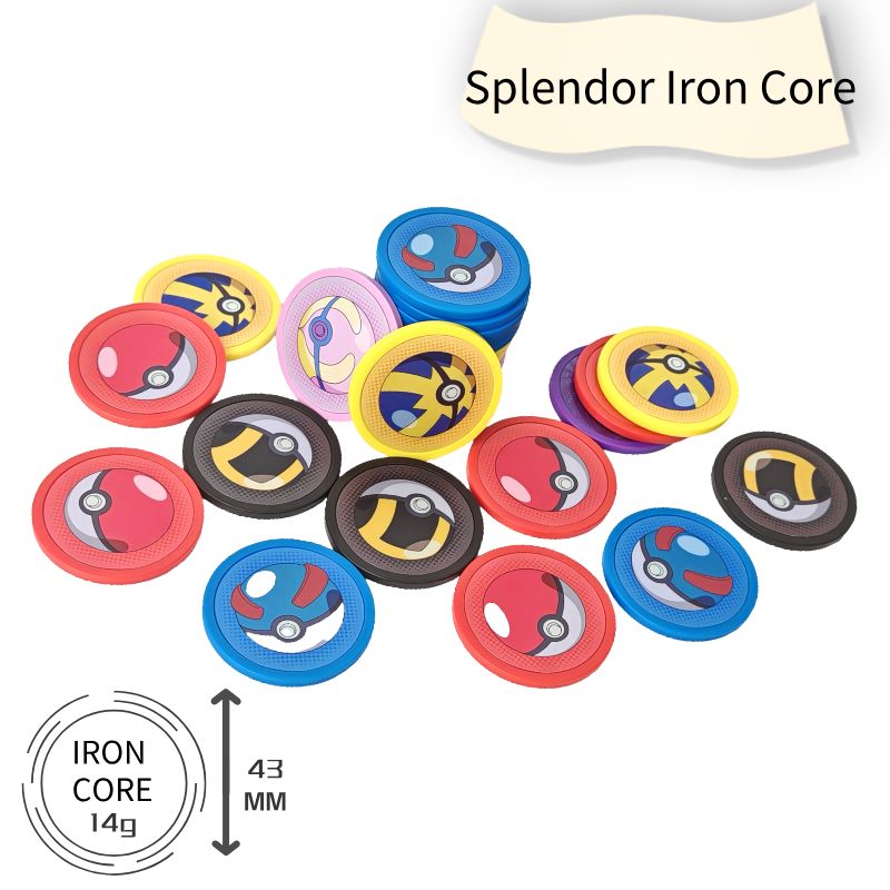 Настольная игра Splendor Pokmo: Модернизированные фишки с железным сердечником, 40 шт, комплект для замены, тяжёлые.