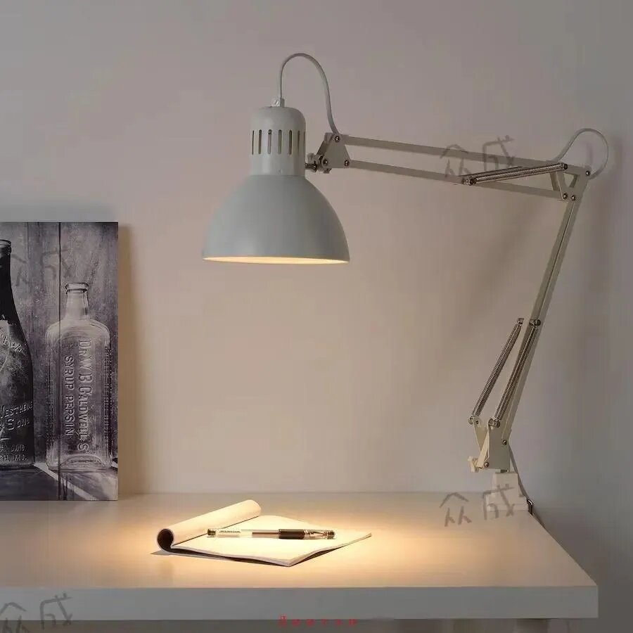 Лампа офисная IKEA терциал, E27, 13 Вт. Настольная лампа икеа TERTIAL.