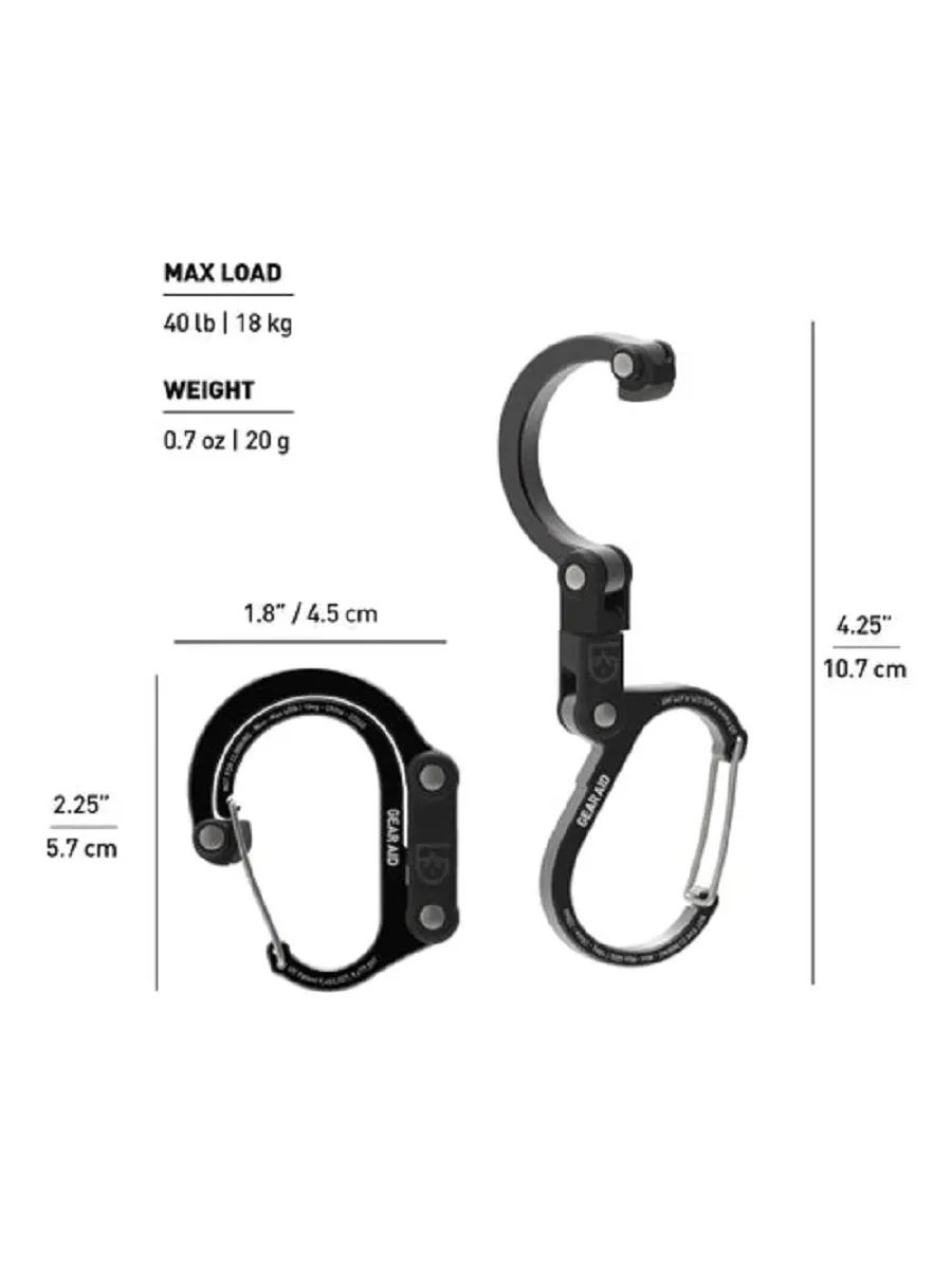 Карабин Gear Aid Heroclip Mini - Black & Blue