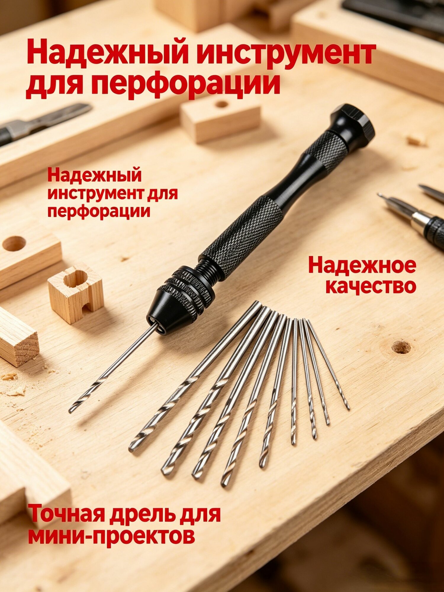 Ручная перфорационная мини-ручная дрель черная ручная спиральная дрель ручной перфоратор мини перфоратор спиральный инструмент