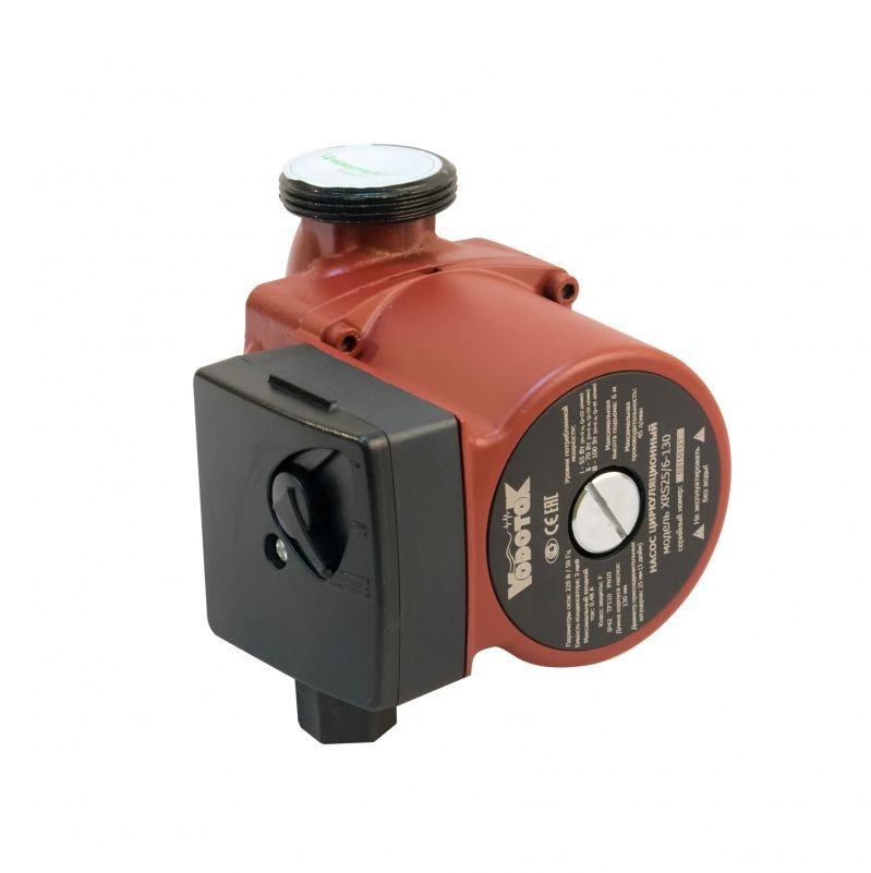 Насос циркуляционный Vodotok XRS 20/6-130 (55/70/100Вт, 40 л/мин, Н-6м, 2 гайки d 3/4", d отв.1")