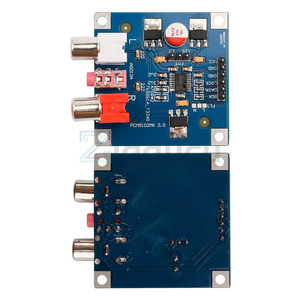 Плата ЦАП 32 бит 384К Ziqqucu PCM5102A, Цвет: 03