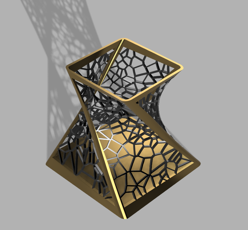 Ваза декоративная дизайнерская, 3D-печать, 3DOPRU арт. VASE-PR-82399
