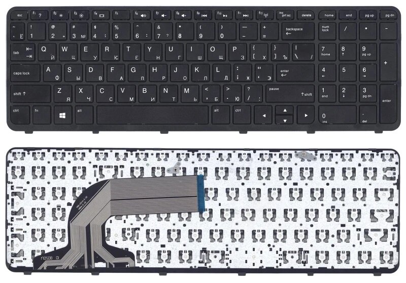 Клавиатура для ноутбука HP 350 G2 черная