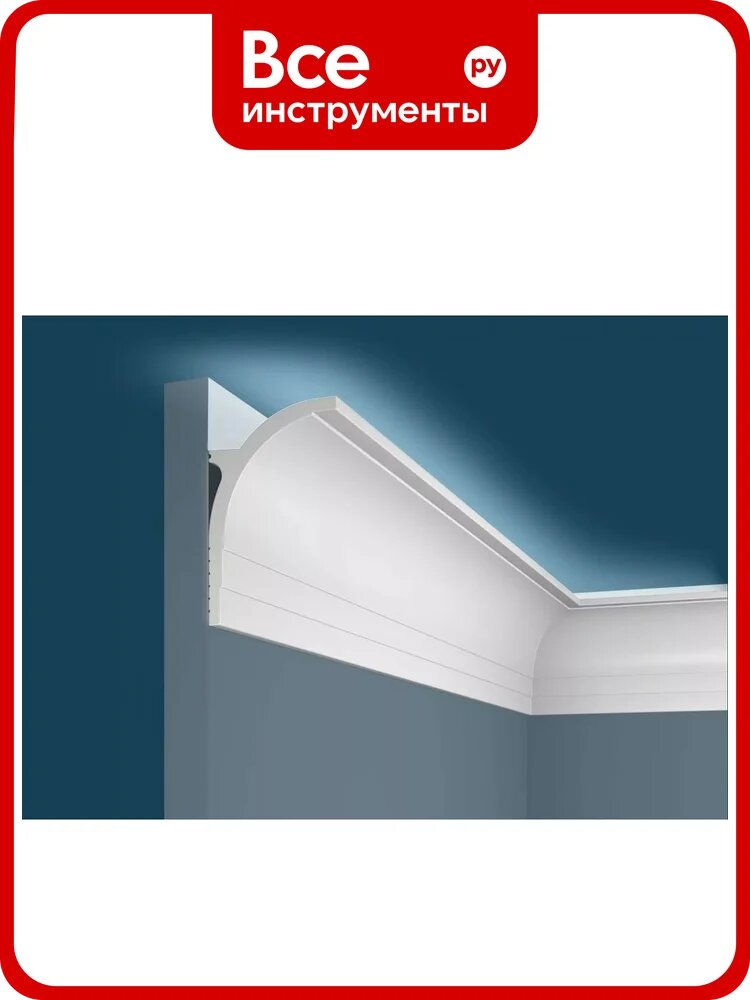 Карниз Cosca decor KX045 85x55мм мм, 2000 мм, экополимер СПБ091476