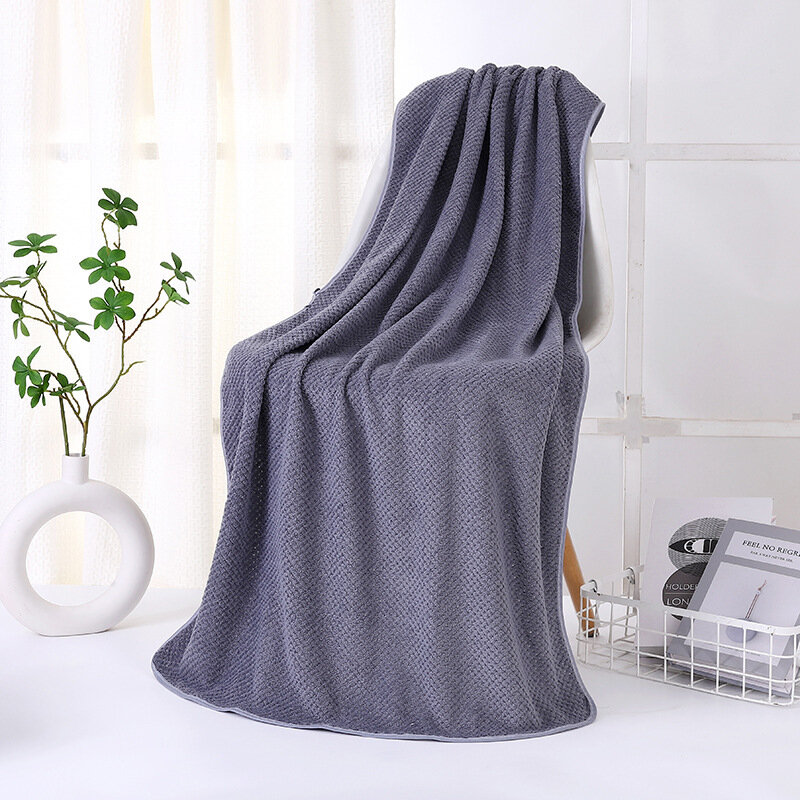 Коралловое велюровое банное полотенце, простое, мягкое, домашнее, супервпитывающее, утолщенное, автомобильное