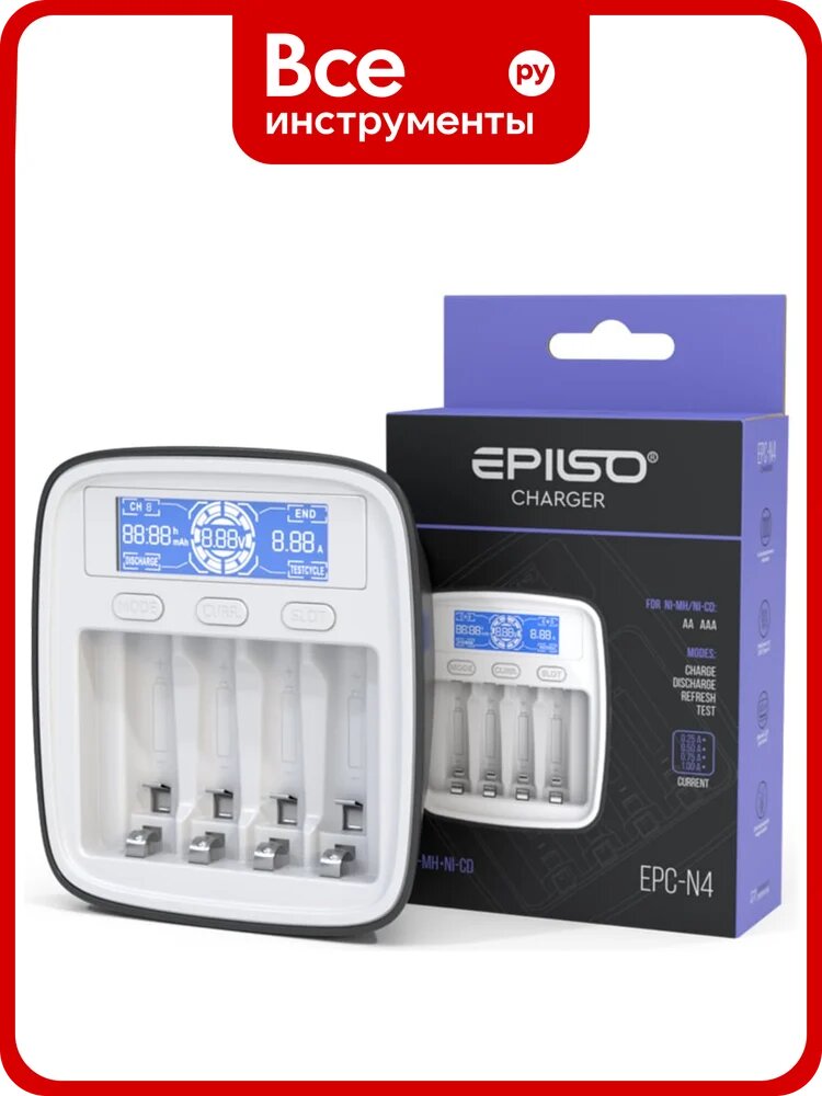 Зарядное устройство Epilso (1-4х AA, AAA) EPC-N4