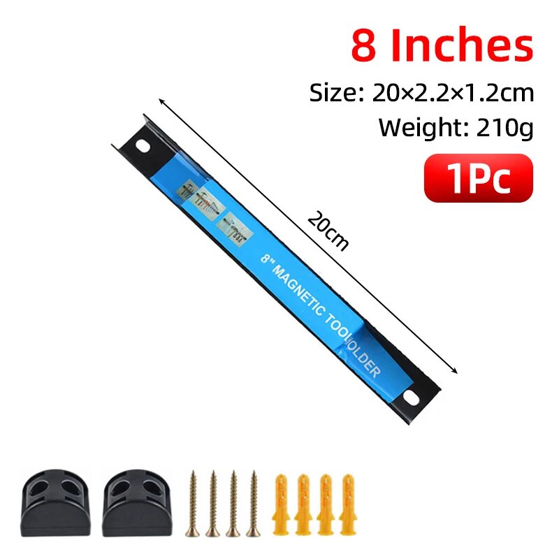 Magnetic Tool Holder Heavy-duty Magnet Tool Bar Long Strip Garage Workshops Hardware Storage Metal Organizer Rack For Workbench