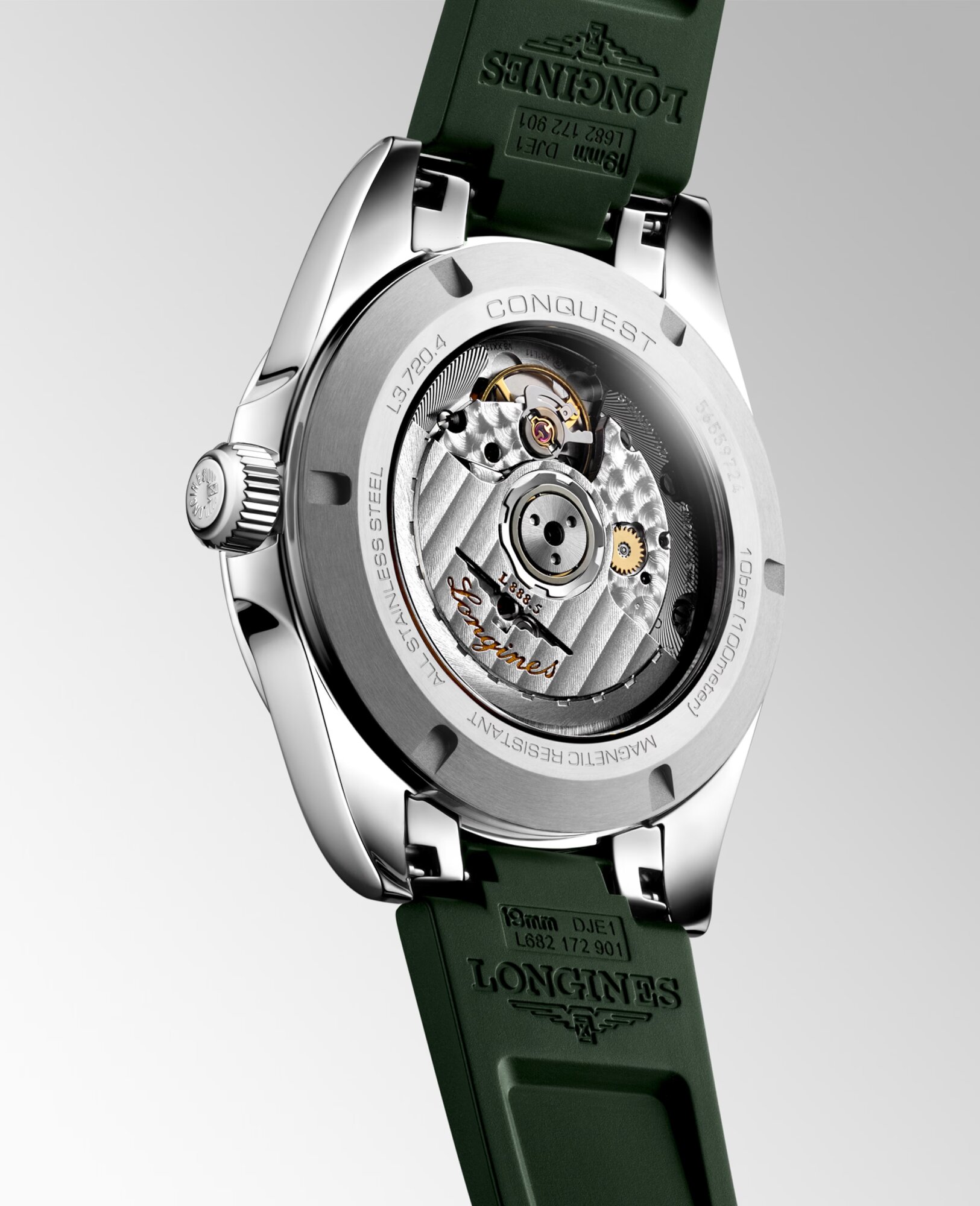 Наручные часы LONGINES, зеленый — фото 1