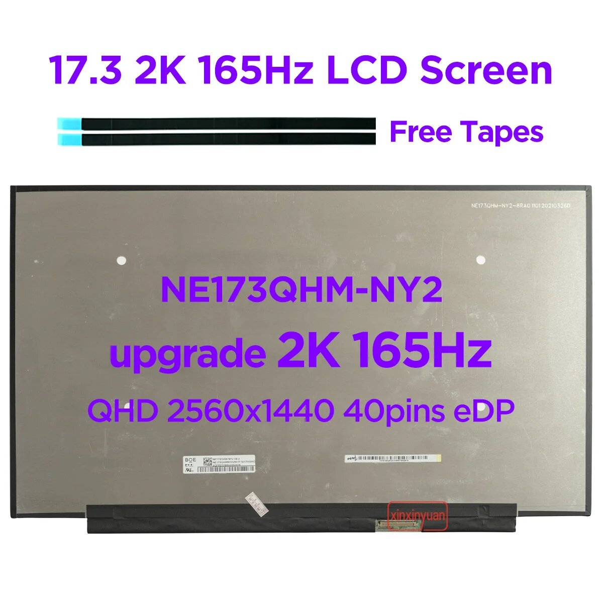 ЖК-экран NE173QHM-NY2 17.3" QHD2K 165Гц